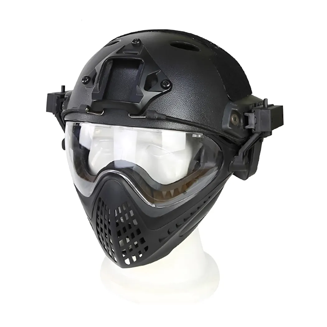 Airsoft Helmet, Tactical Full Face Mask “Frontline” ReyGear – ReyGear